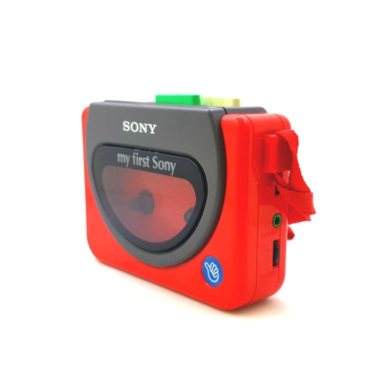 【赤色美品★動作品】RARE Vintage My First Sony Walkman Portable Cassette Tape ...