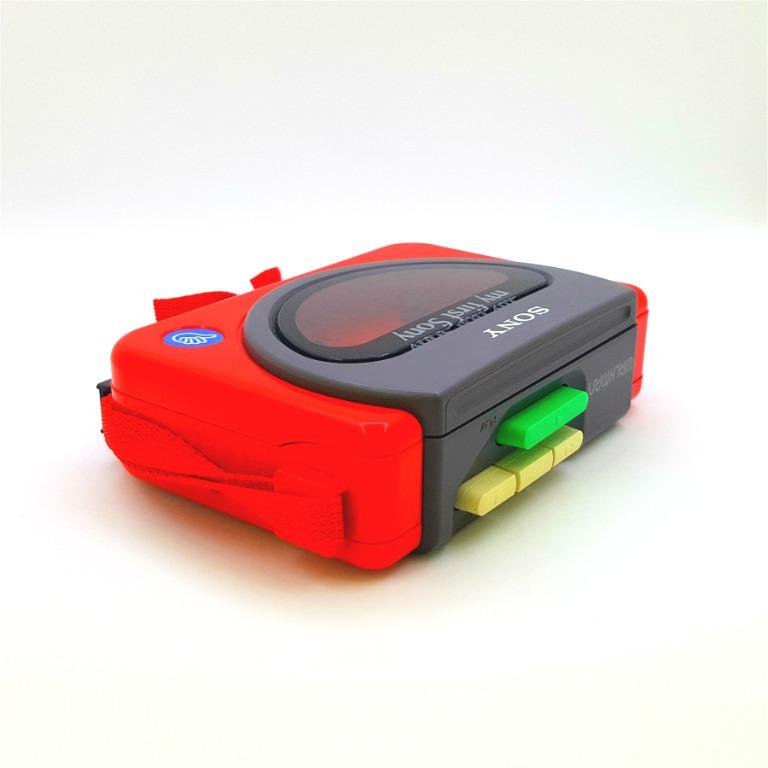 【赤色美品★動作品】RARE Vintage My First Sony Walkman Portable Cassette Tape ...