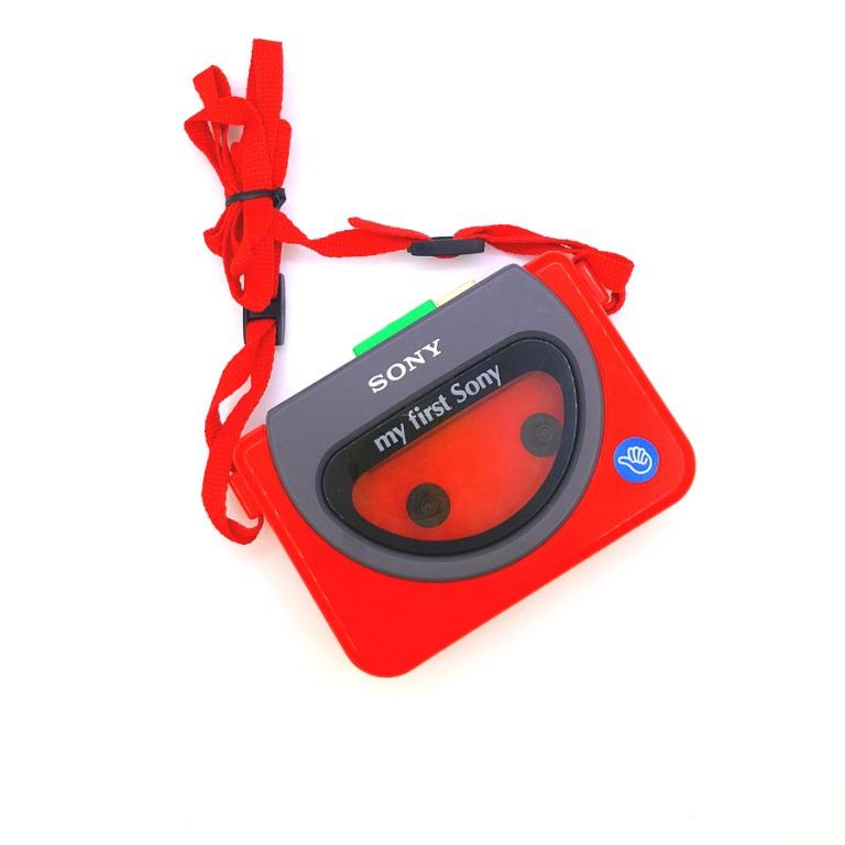 【赤色美品★動作品】RARE Vintage My First Sony Walkman Portable Cassette Tape ...