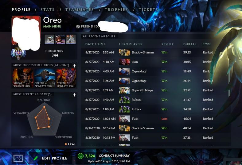 Selling dota 2 accounts 0-8000MMR PM me for more info!, Video Gaming ...