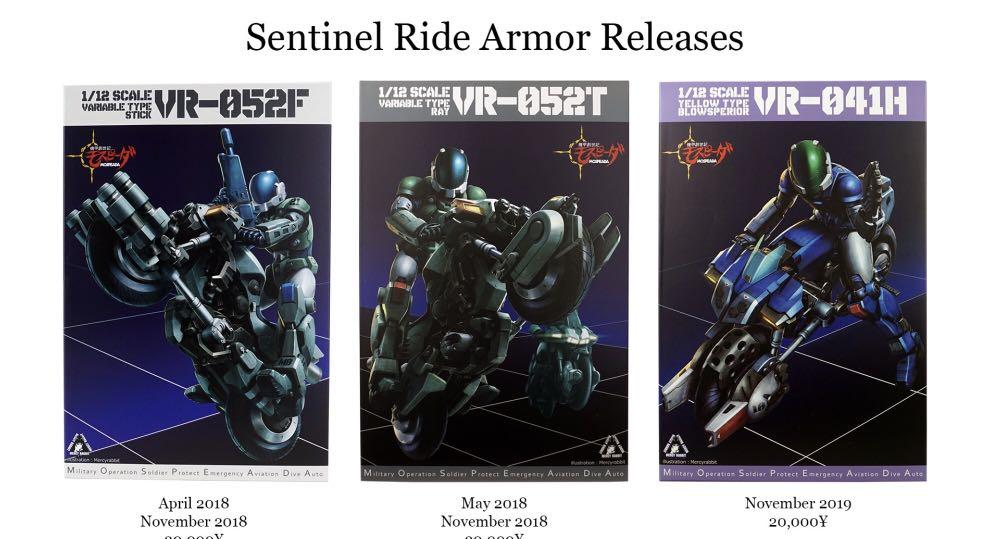 Set of 3 Sentinel riobot genesis climber Mospeada Cyclone Cyclones ride ...