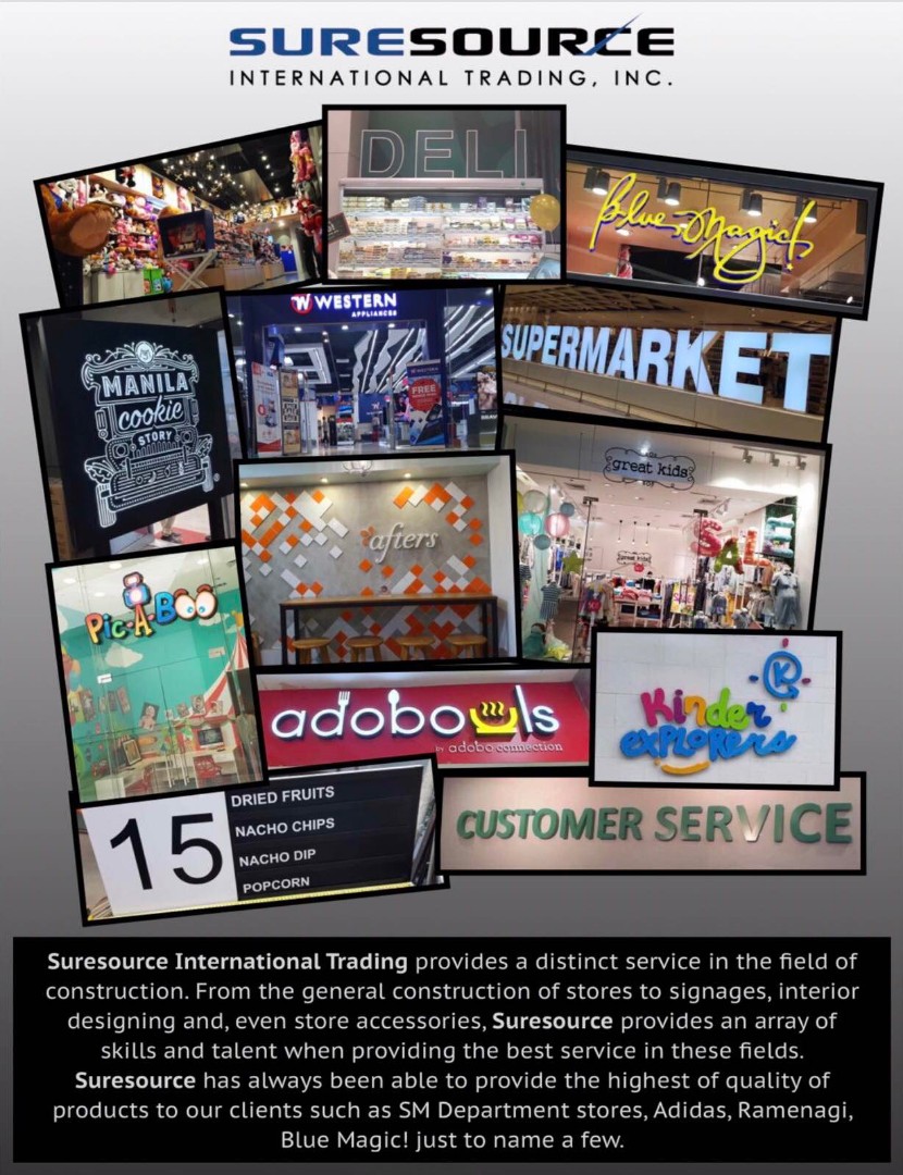 Signage maker advertising acrylic signages, Commercial & Industrial ...