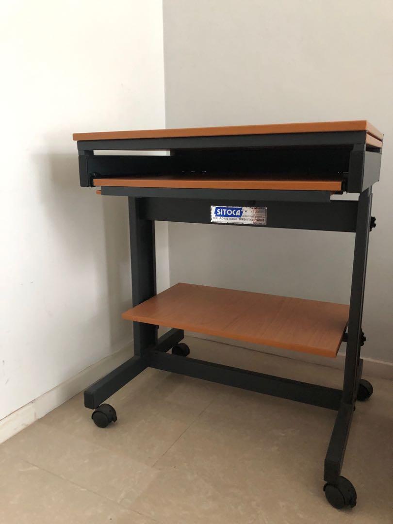 Sitoca Adjustable Computer Table, Furniture & Home Living, Furniture ...