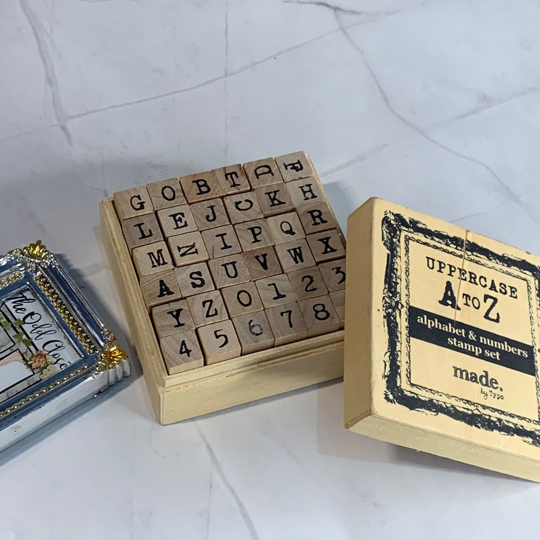 Typo Alphabet Letters Stamp Set, Hobbies & Toys, Stationary & Craft ...