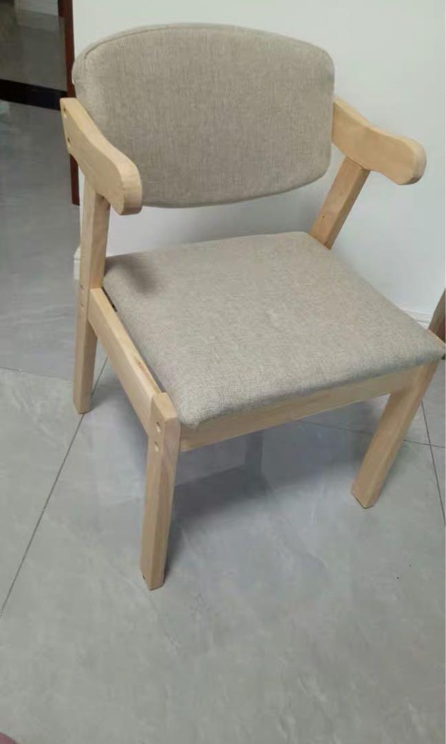 Wooden Study chair, Furniture & Home Living, Furniture, Chairs on Carousell