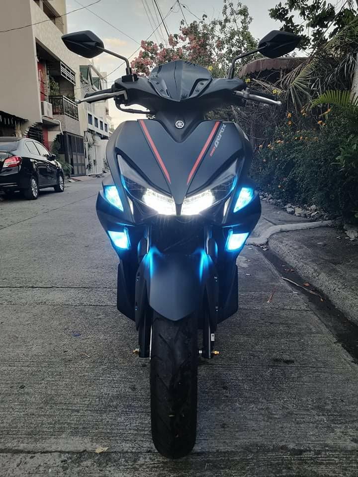 Aerox S 2019 Matte Blue, Motorbikes, Motorbikes for Sale on Carousell