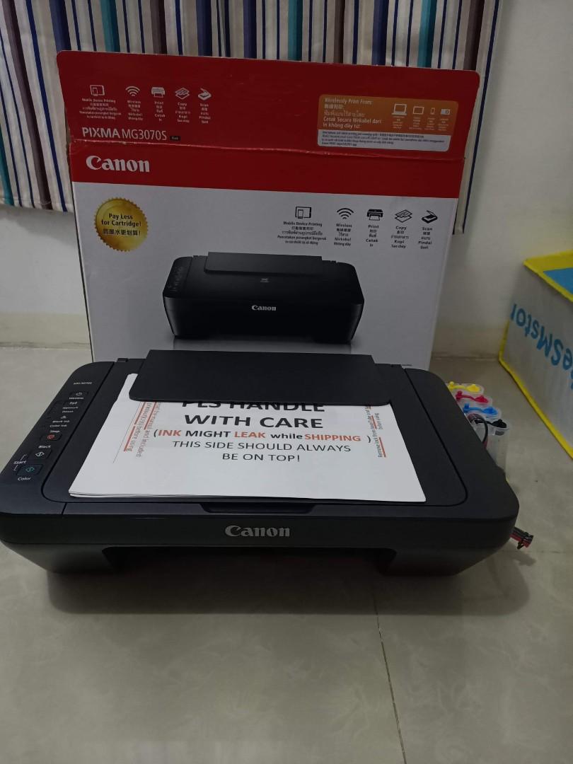 Canon wifi 3in1 printer with Continous CIS, Computers & Tech, Printers ...