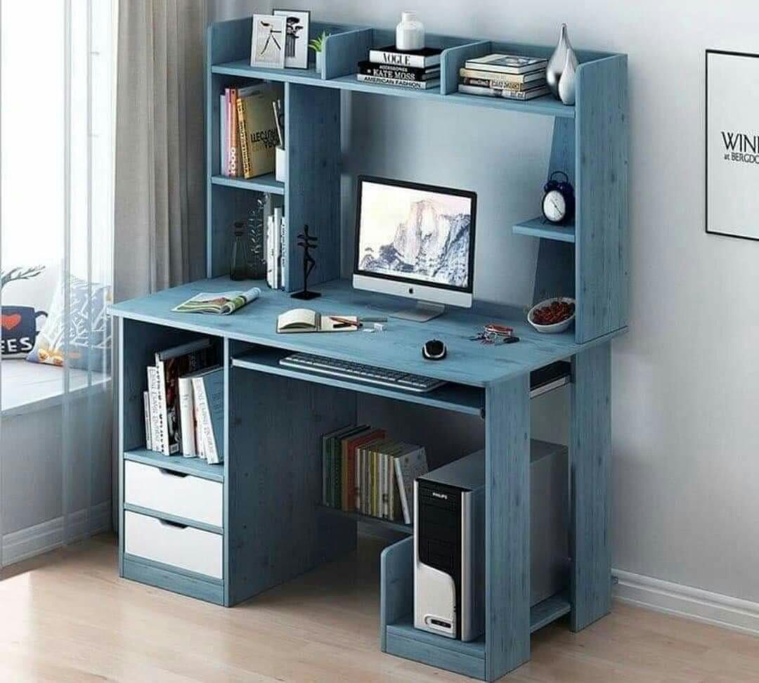 COMPUTER TABLE WITH STORAGE, Furniture & Home Living, Furniture, Tables ...