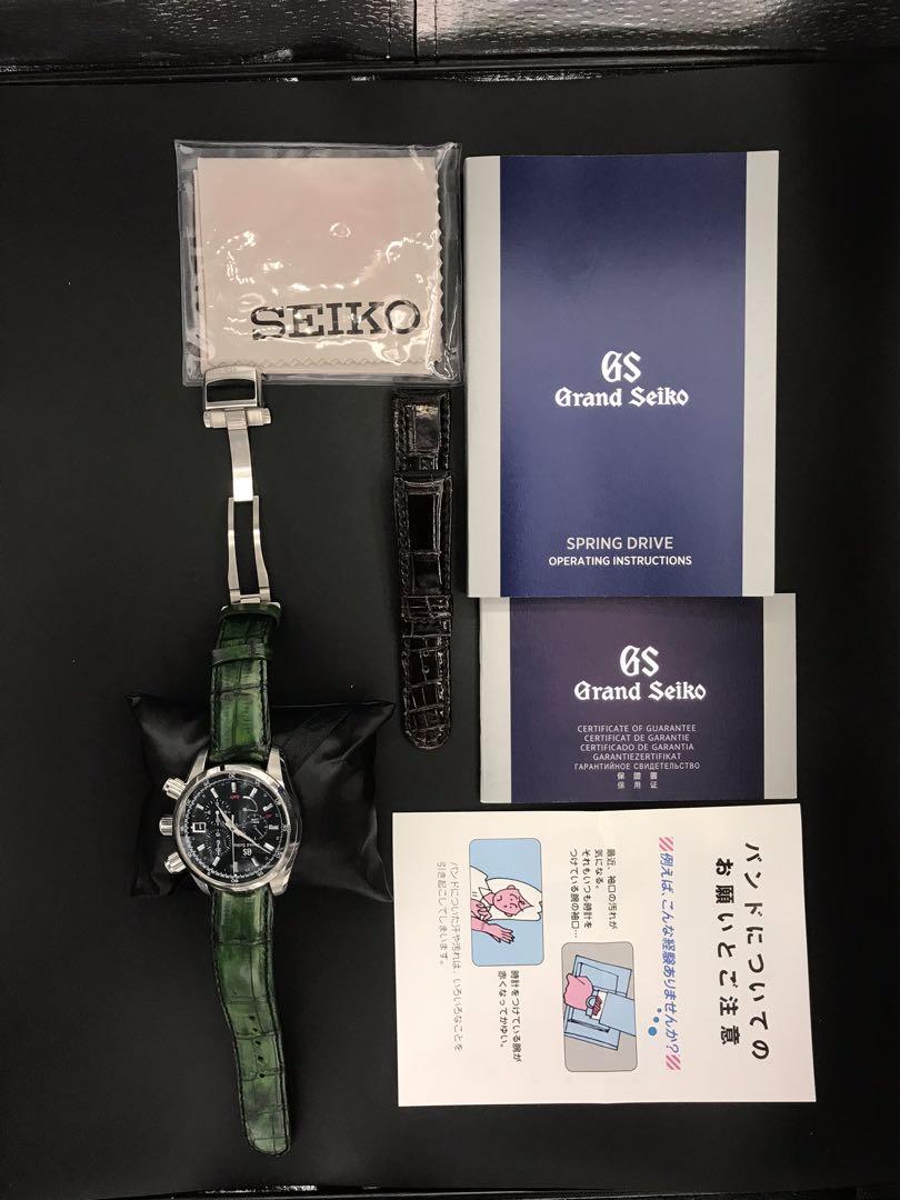 Grand Seiko Spring Drive (Green Dial) GMT Chronograph SBGC207 Luxury ...