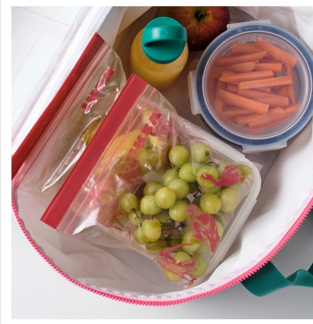 Ikea ISTAD Ziplock bags / Resealable plastic bags (25 pcs/box), Food ...