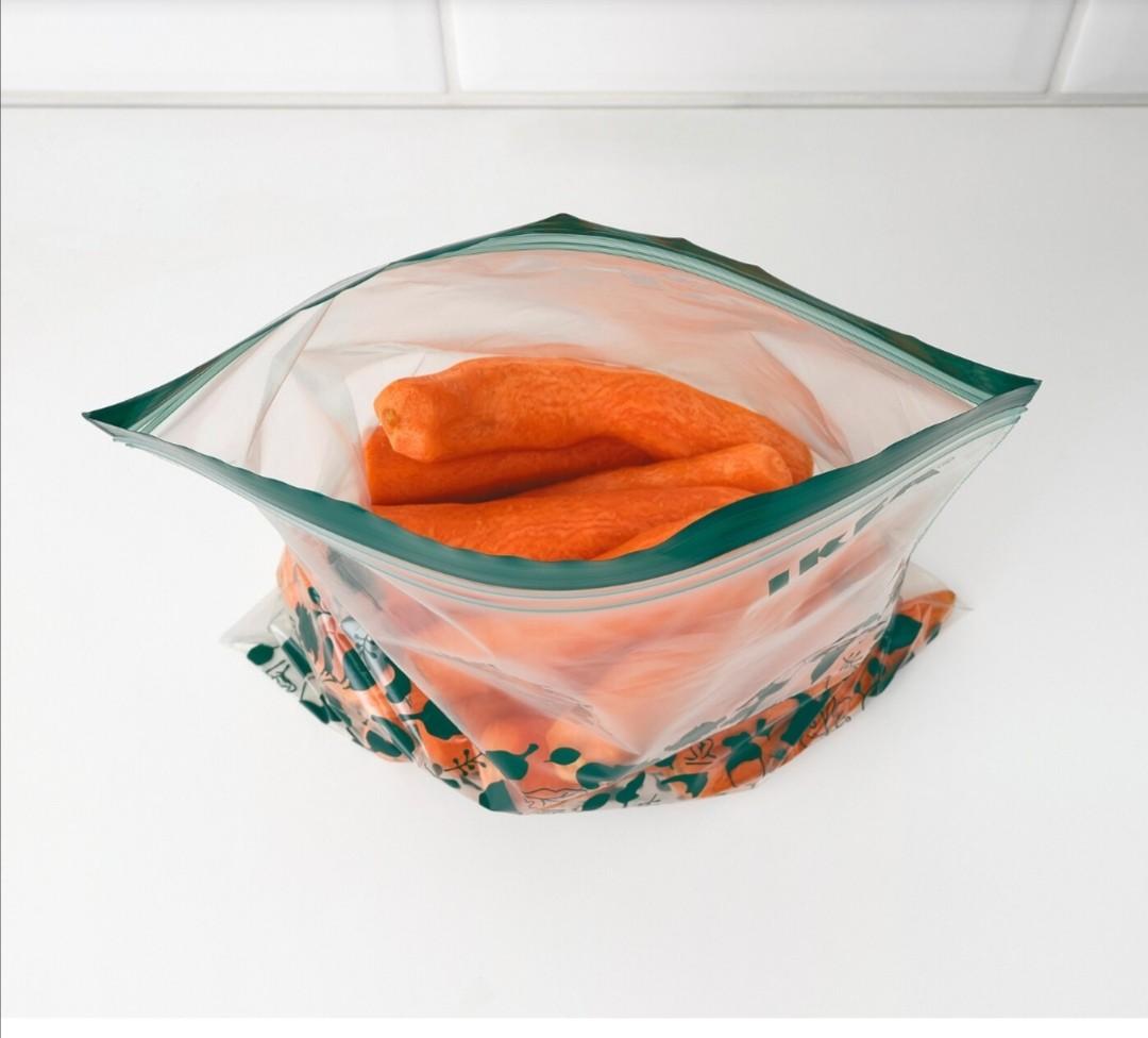 Ikea ISTAD Ziplock bags / Resealable plastic bags (25 pcs/box), Food ...