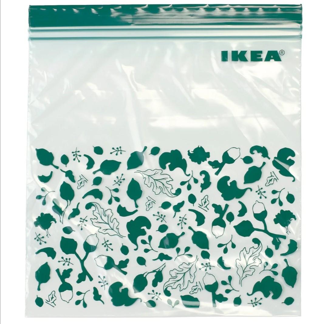 Ikea ISTAD Ziplock bags / Resealable plastic bags (25 pcs/box), Food ...