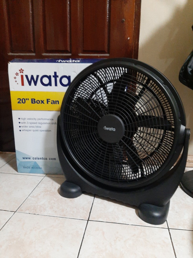 Iwata Tornado Box 20" Floor Fan, Furniture & Home Living, Lighting ...