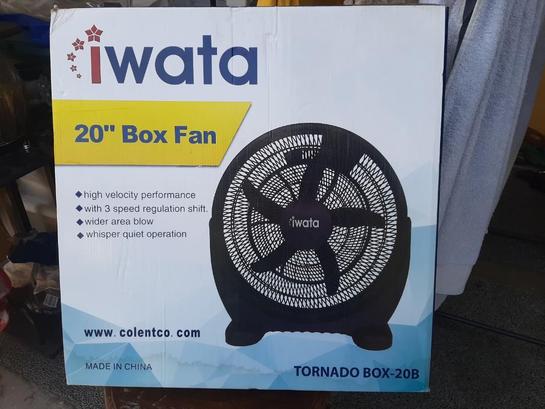Iwata Tornado Box 20" Floor Fan, Furniture & Home Living, Lighting ...