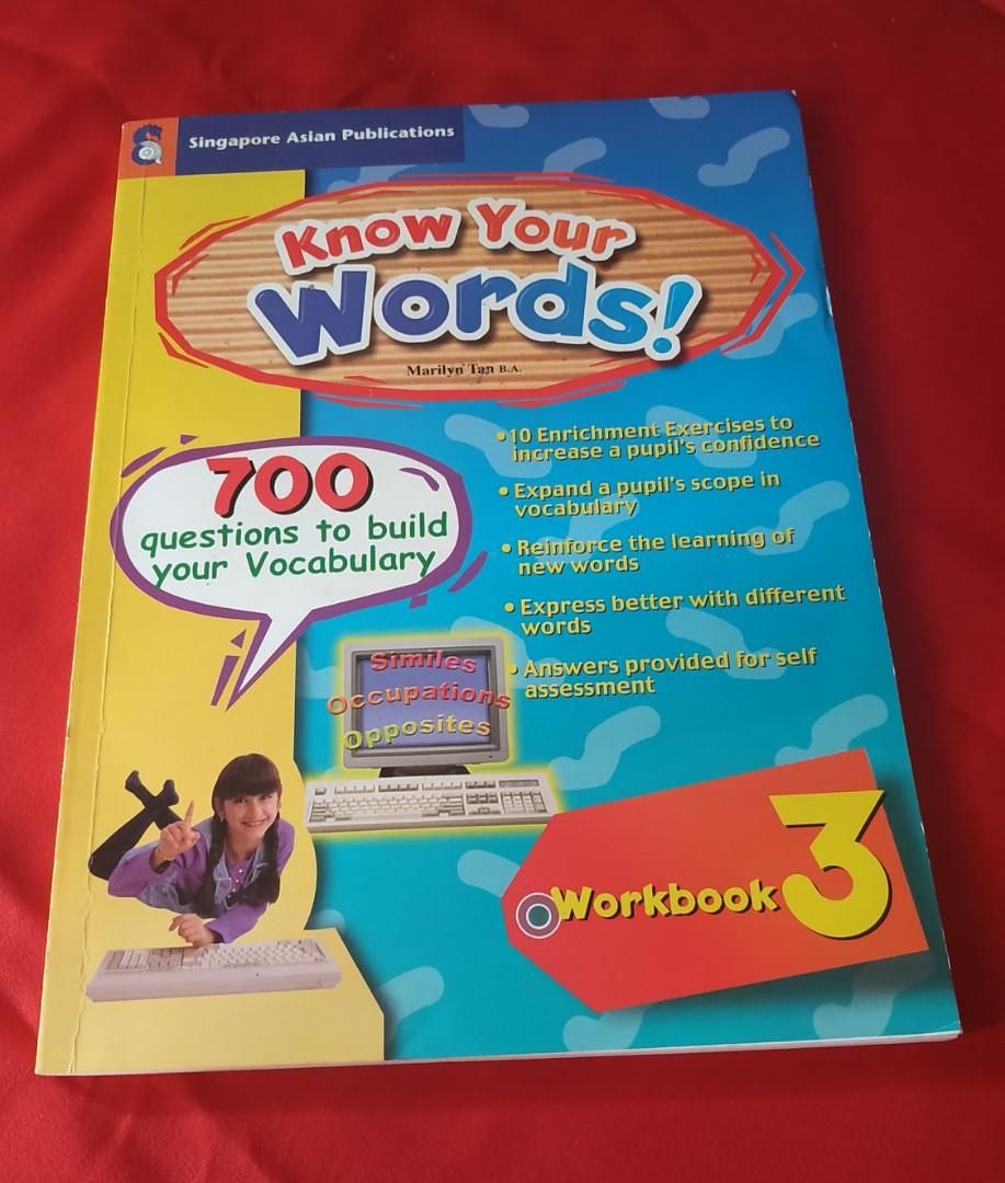 Know your words workbook 3 by Singapore Asian Publications, Books ...