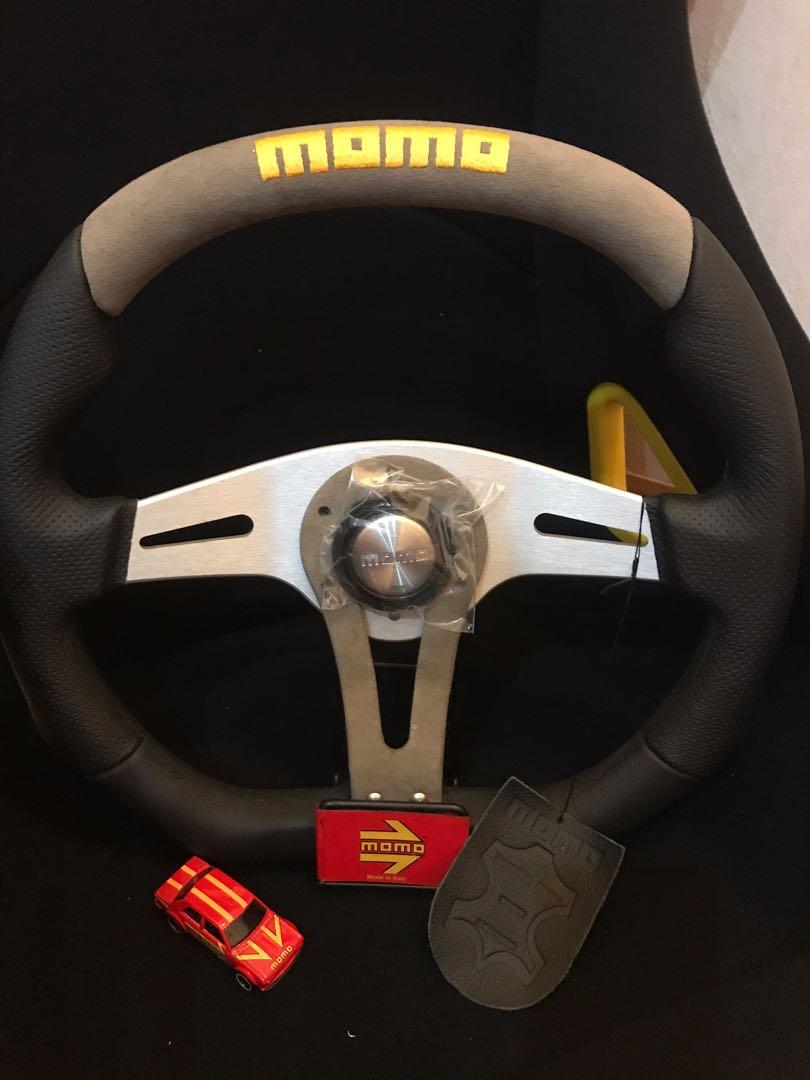 MOMO TREK GREY 350mm, Auto Accessories on Carousell