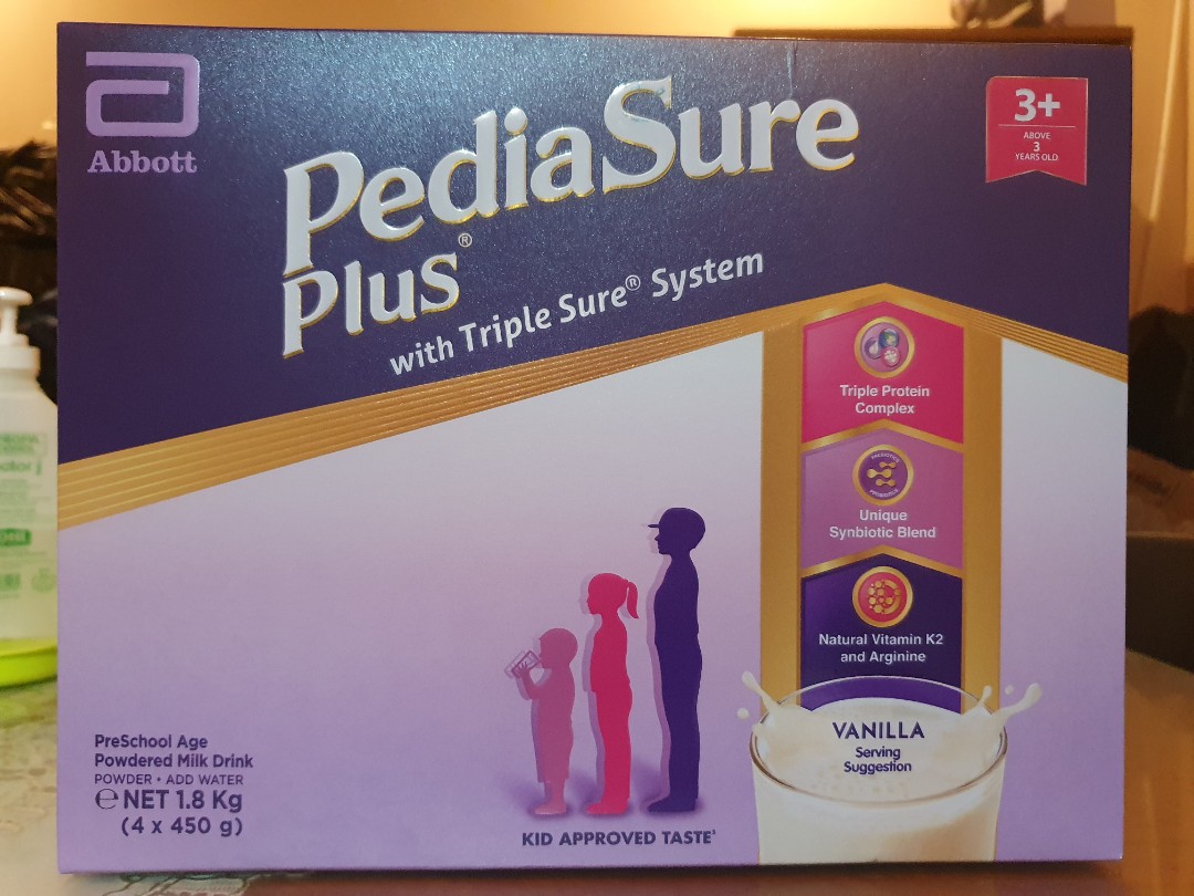 Pediasure plus Vanilla 1.8kg preschool above 3 years old milk, Babies ...