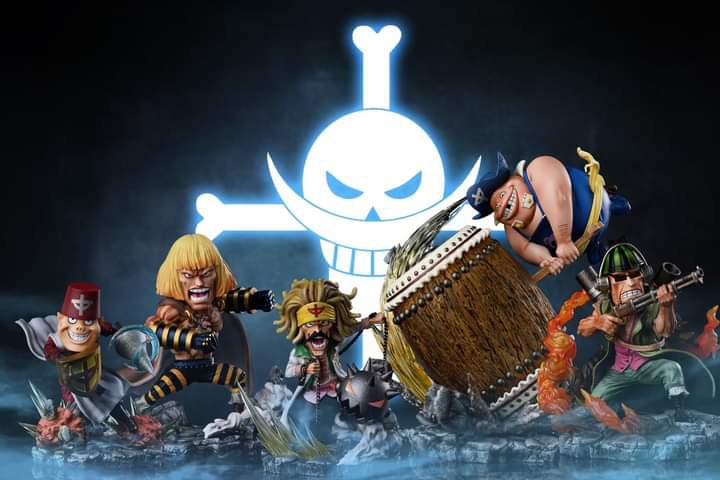 [PO] G5 STUDIOS One Piece WCF Statue Whitebeard Crew Commanders Set Of ...
