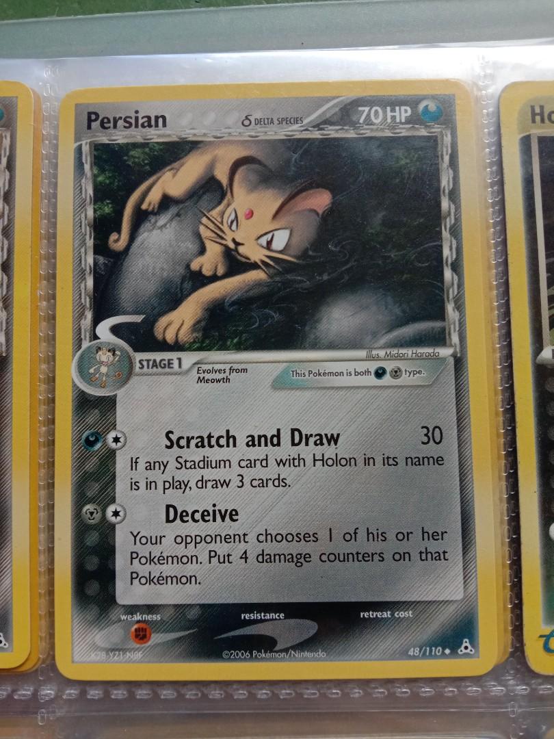 Pokemon card Persian 48/110, Hobbies & Toys, Toys & Games on Carousell
