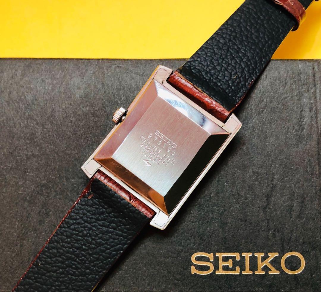 Seiko Rectangular Watch, Men's Fashion, Watches & Accessories, Watches ...