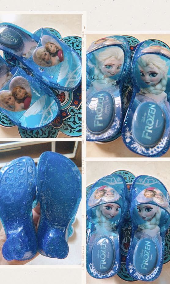 Sepatu selop Frozen so cute, Bayi & Anak, Baju Anak Perempuan, 1 hingga ...