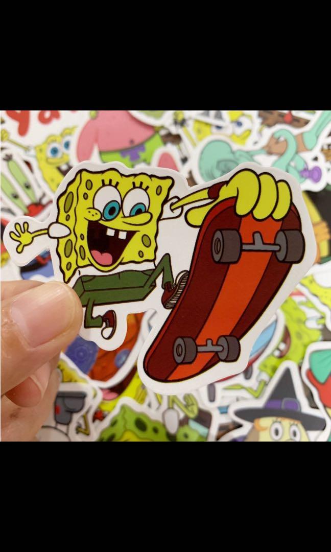 Spongebob Squarepants Stickers Waterproof Laptop Scrapbooking ...