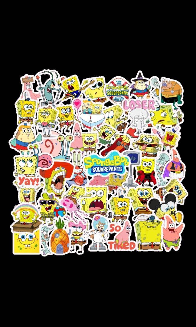 Spongebob Squarepants Stickers Waterproof Laptop Scrapbooking ...