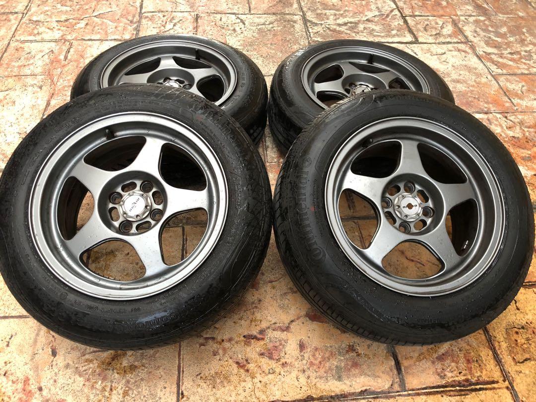 Sport Rim Evo Regamaster 15x7.5JJ PCD100, Auto Accessories on Carousell