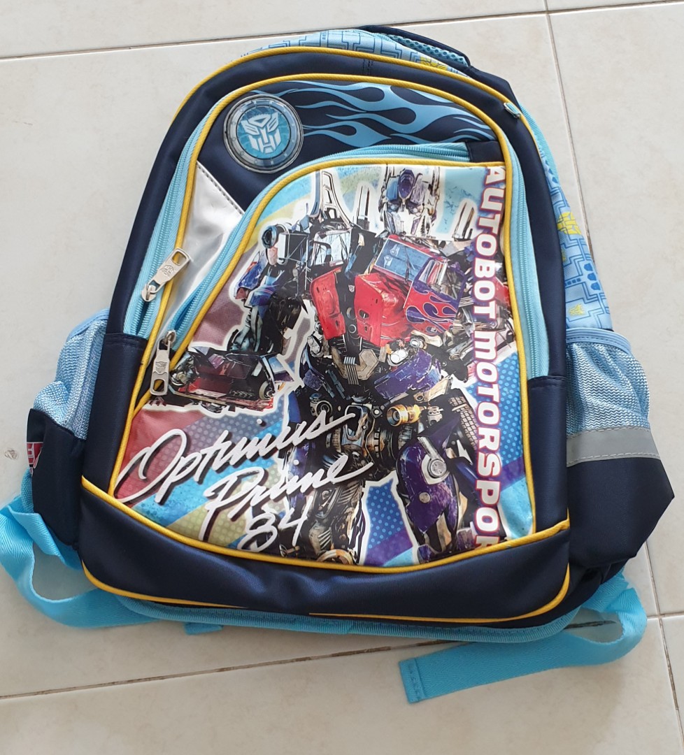 Transformers backpack (optimus prime), Babies & Kids, Strollers, Bags ...