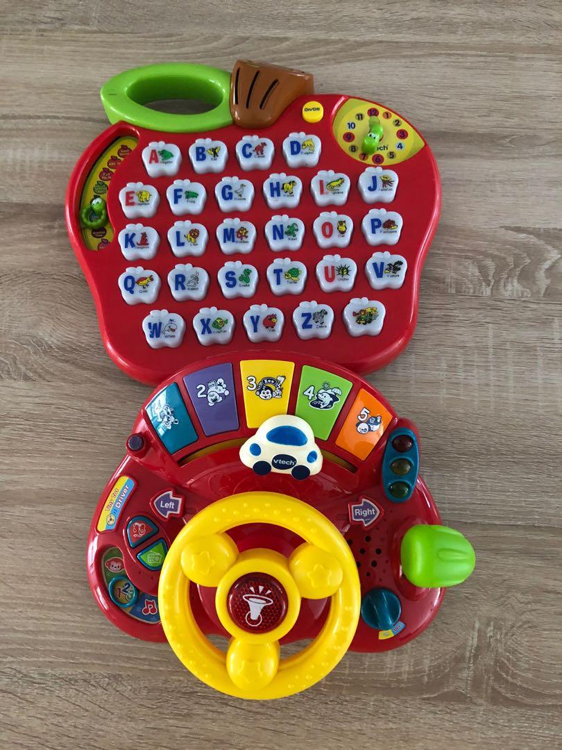 VTech Alphabet Apple, Babies & Kids, Infant Playtime on Carousell