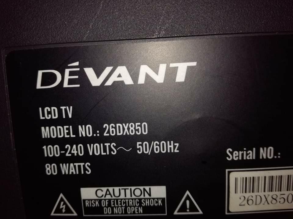26 inch Devant LCD TV, TV & Home Appliances, TV & Entertainment, TV on ...