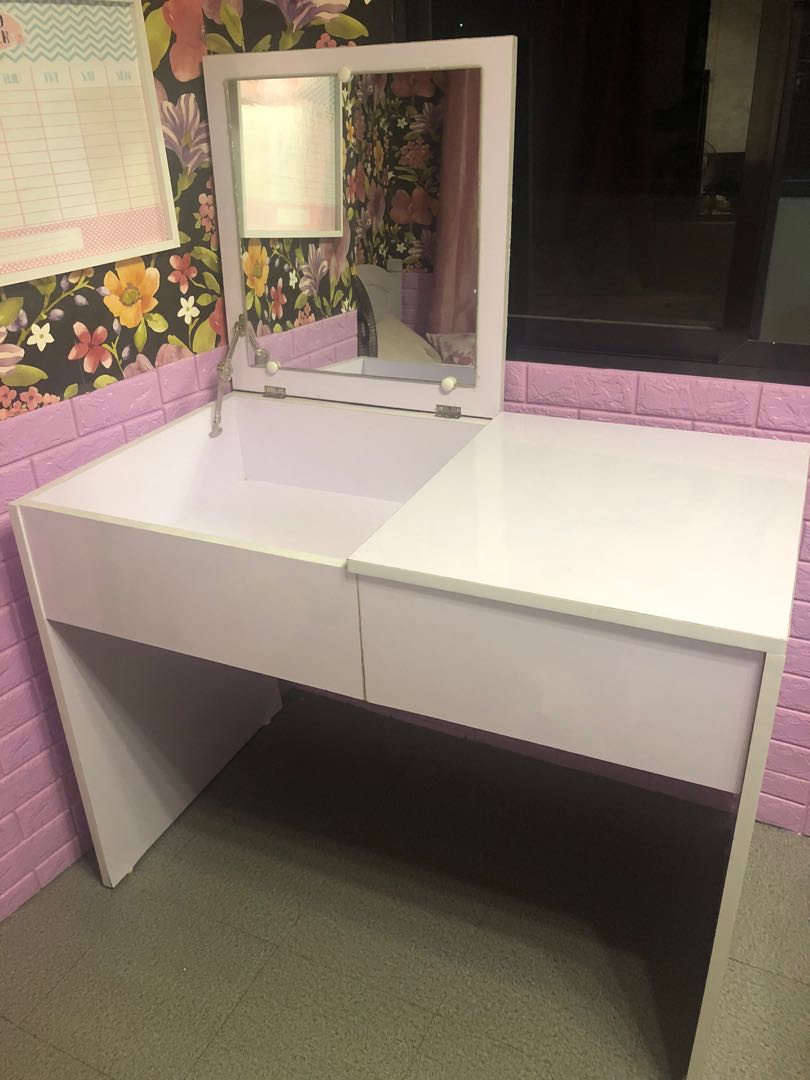 2 in 1: Vanity and study table, Furniture & Home Living, Furniture ...