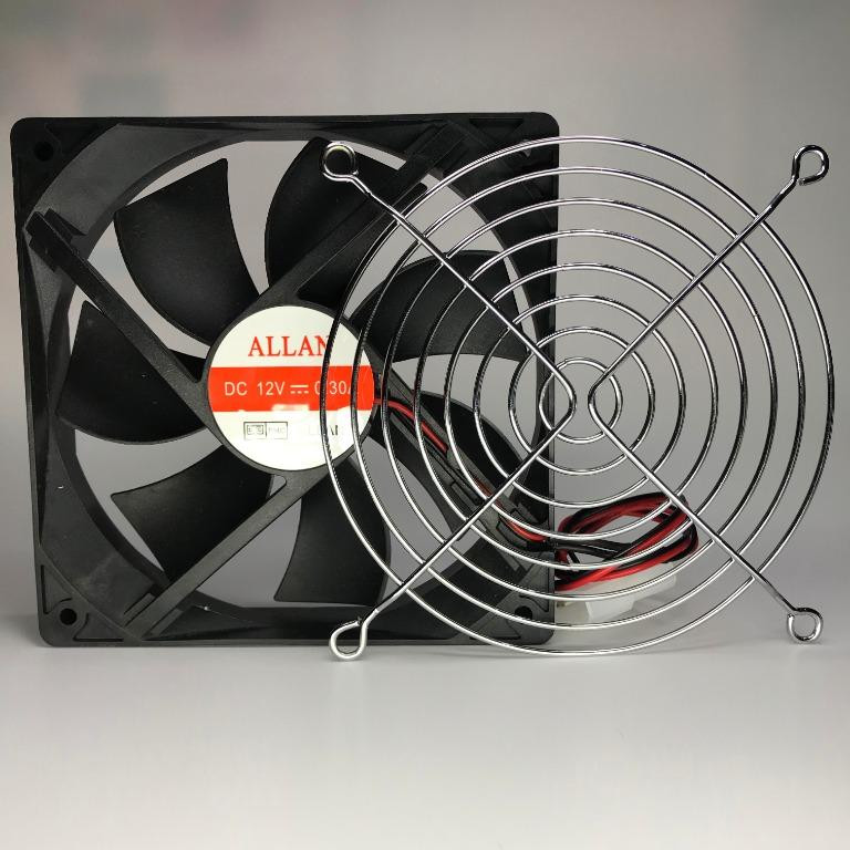 ALLAN EXHAUST/ COOLING FAN 12VOLTS (ASSORTED COLOR), DC 0.30A , 120MM ...