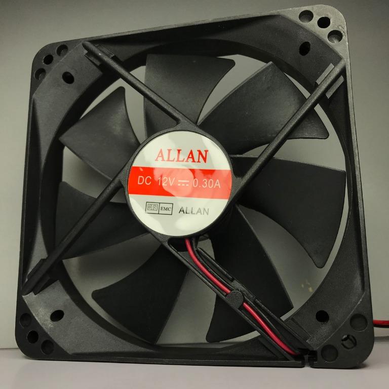 ALLAN EXHAUST/ COOLING FAN 12VOLTS (ASSORTED COLOR), DC 0.30A , 120MM ...