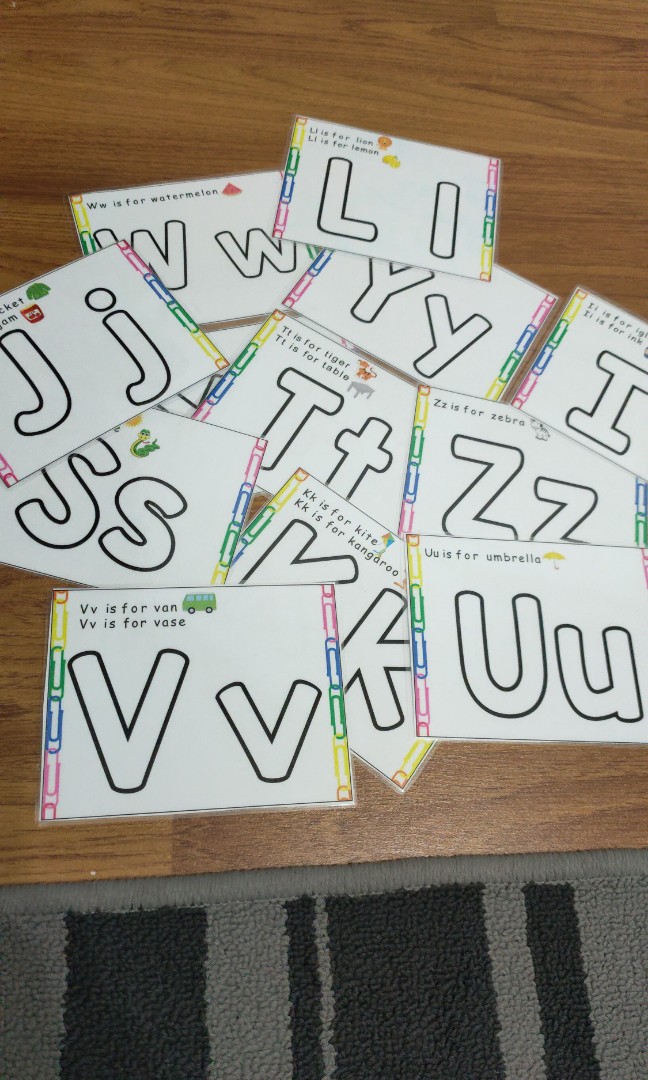 Alphabet tracing, Hobbies & Toys, Stationery & Craft, Art & Prints on ...