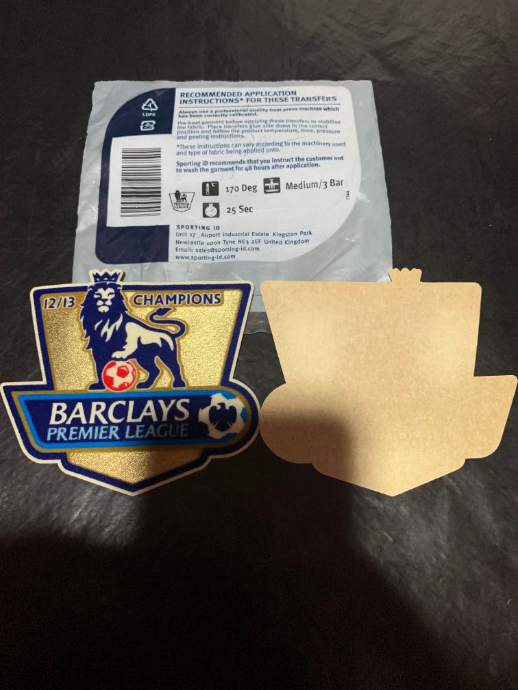 Barclays Premier League Champions Badge for Manchester United, Sports ...