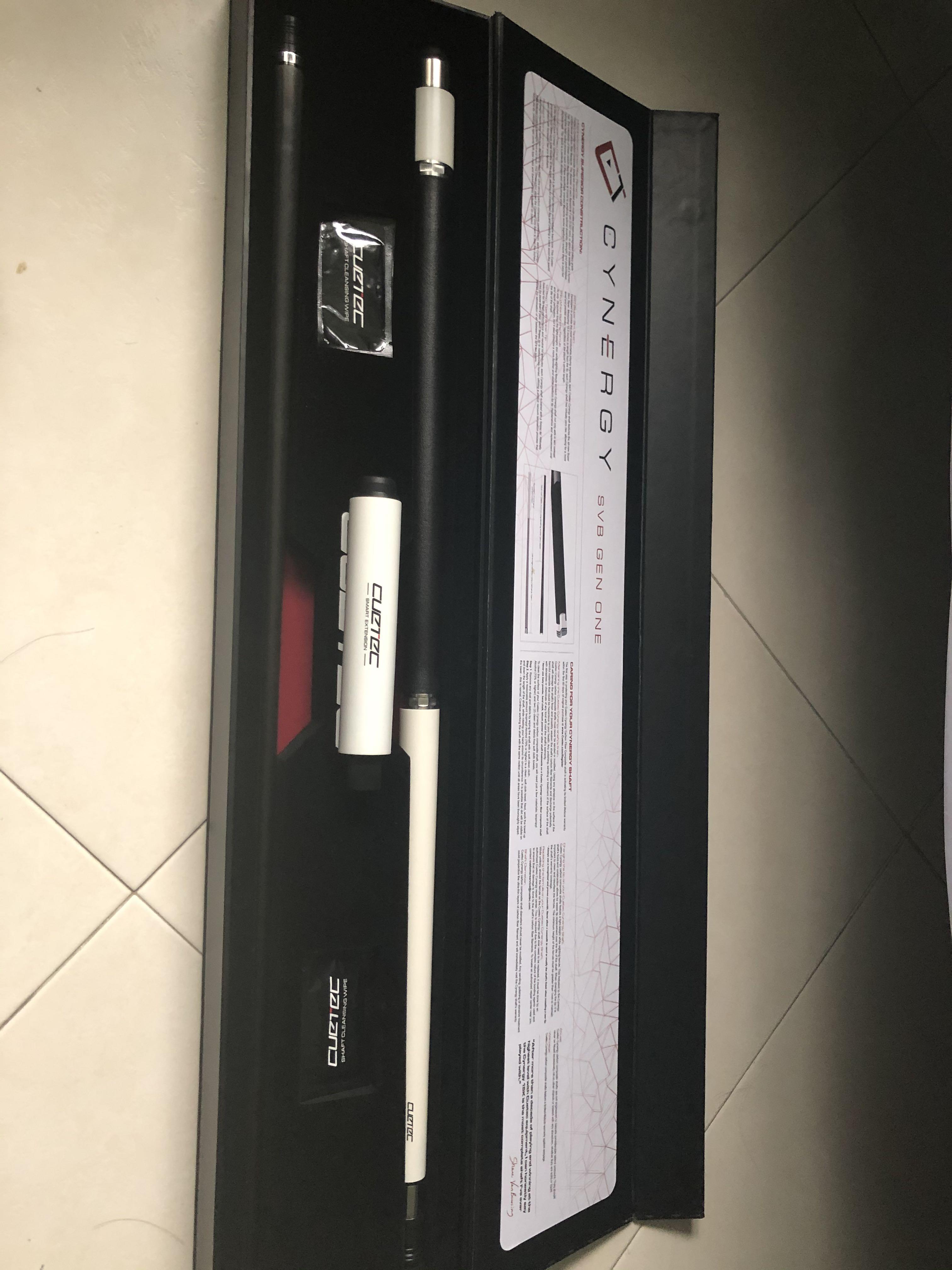 Cuetec cynergy pearl white SVB pool cue, Sports Equipment, Sports ...