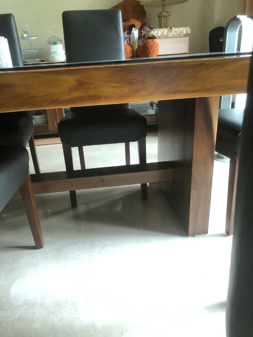 Dining Table Top 10 pax, 300 year old, Furniture & Home Living ...