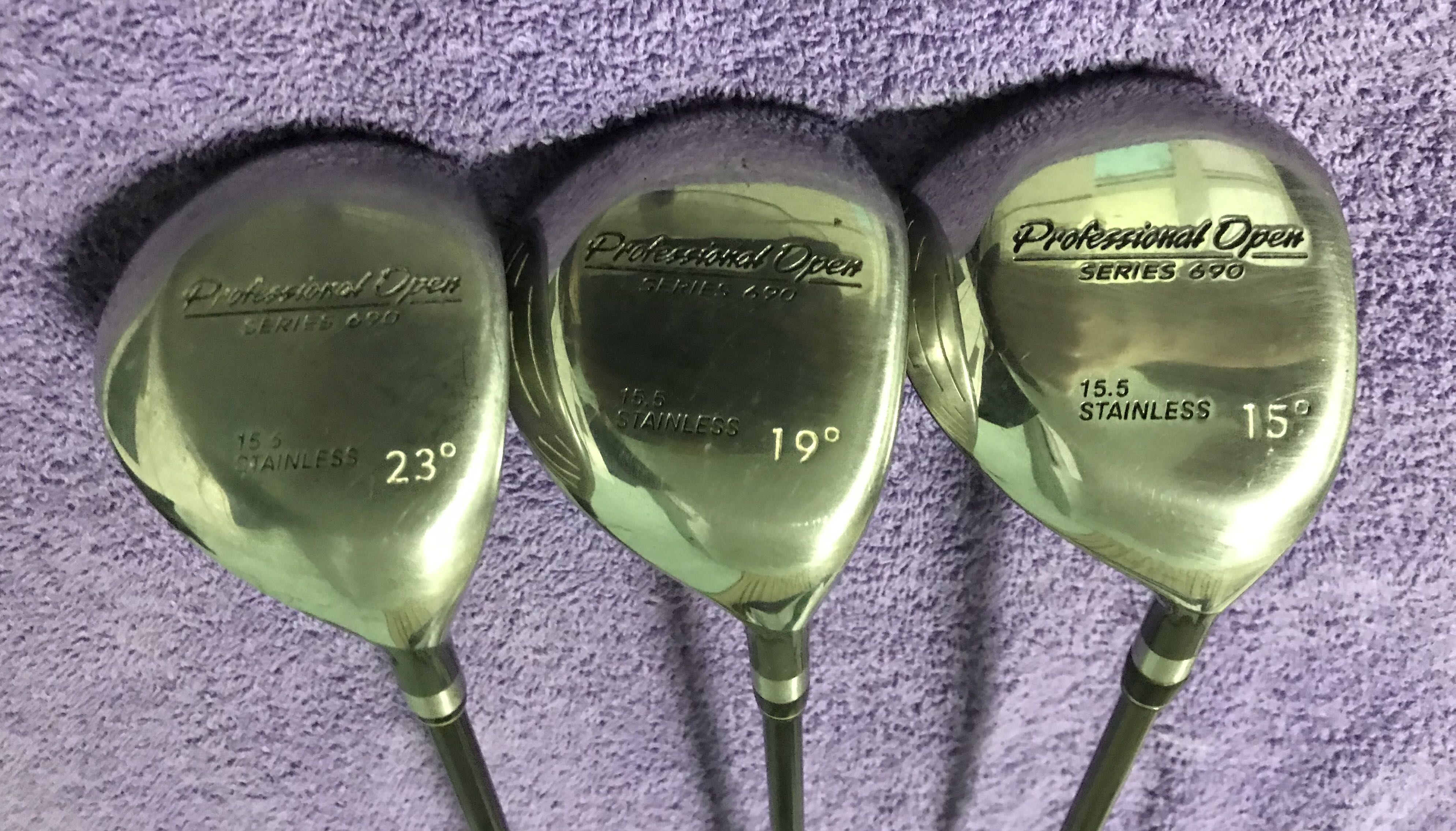 **EXTREMELY RARE GOLF CLUBS** Professional ‘Open Series’ Fairway Woods ...