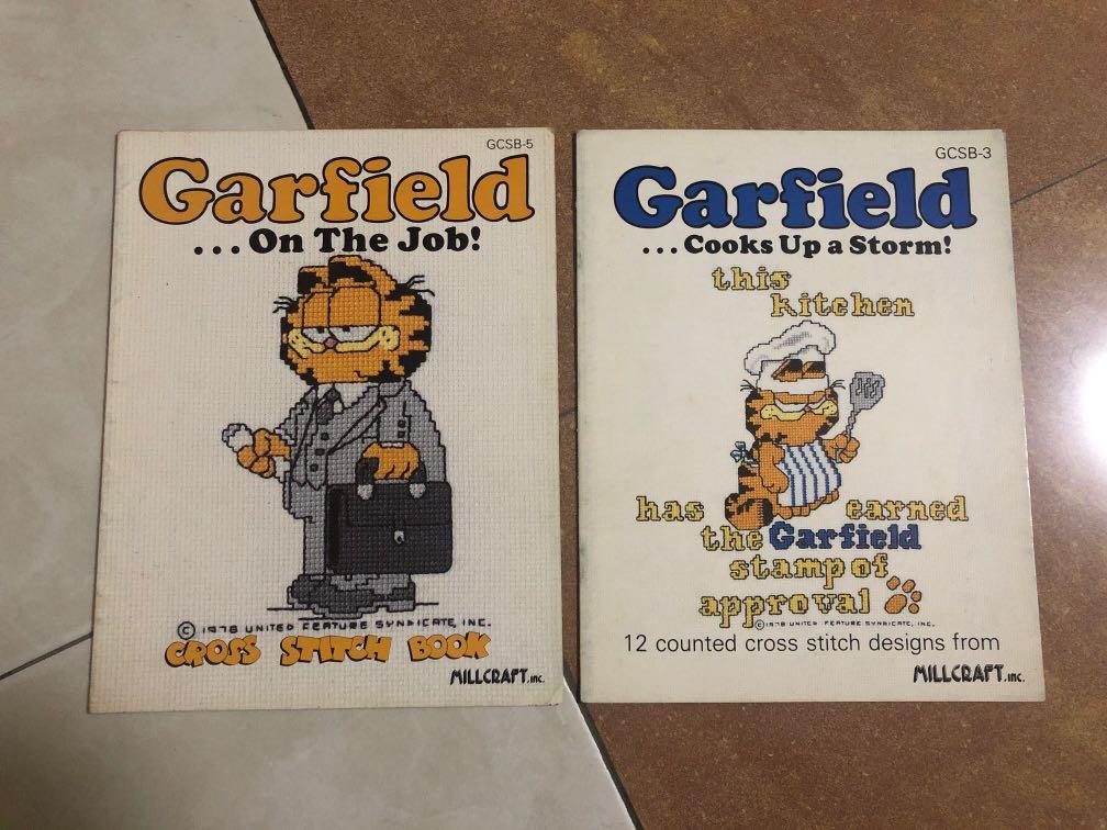 Garfield Cross Stitch Design Book, Hobbies & Toys, Stationery & Craft ...