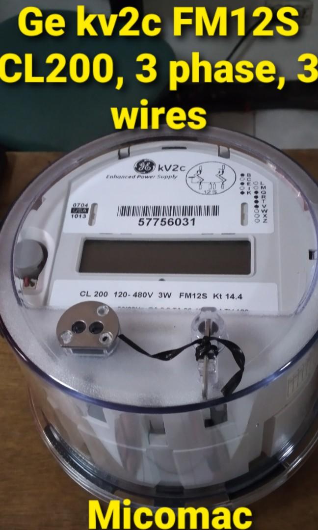 Ge Kv2c electric meters, Furniture & Home Living, Lighting & Fans ...