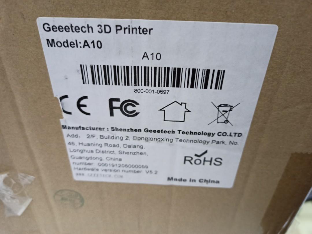 Geeetech A10 3D printer, Computers & Tech, Printers, Scanners & Copiers ...