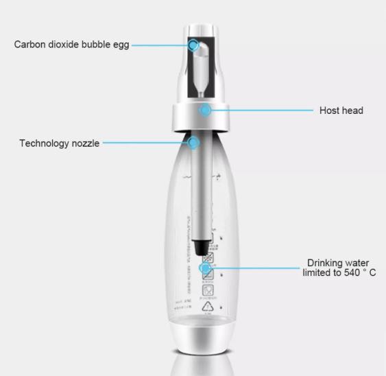 Sodastream airsoda type portable 1L soda maker/sparkling water maker ...