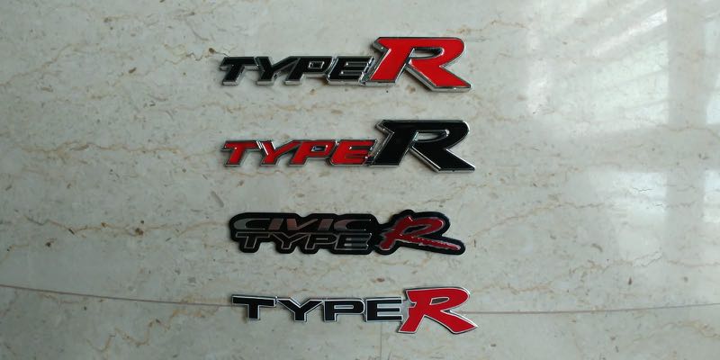 Honda Civic Type R Emblem, Car Accessories, Accessories on Carousell