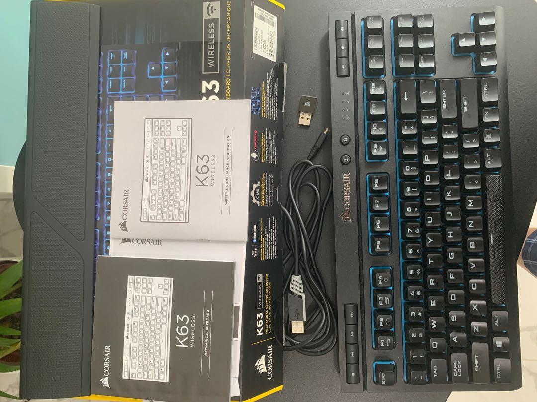 K63 Corsair wireless keyboard, Computers & Tech, Parts & Accessories ...