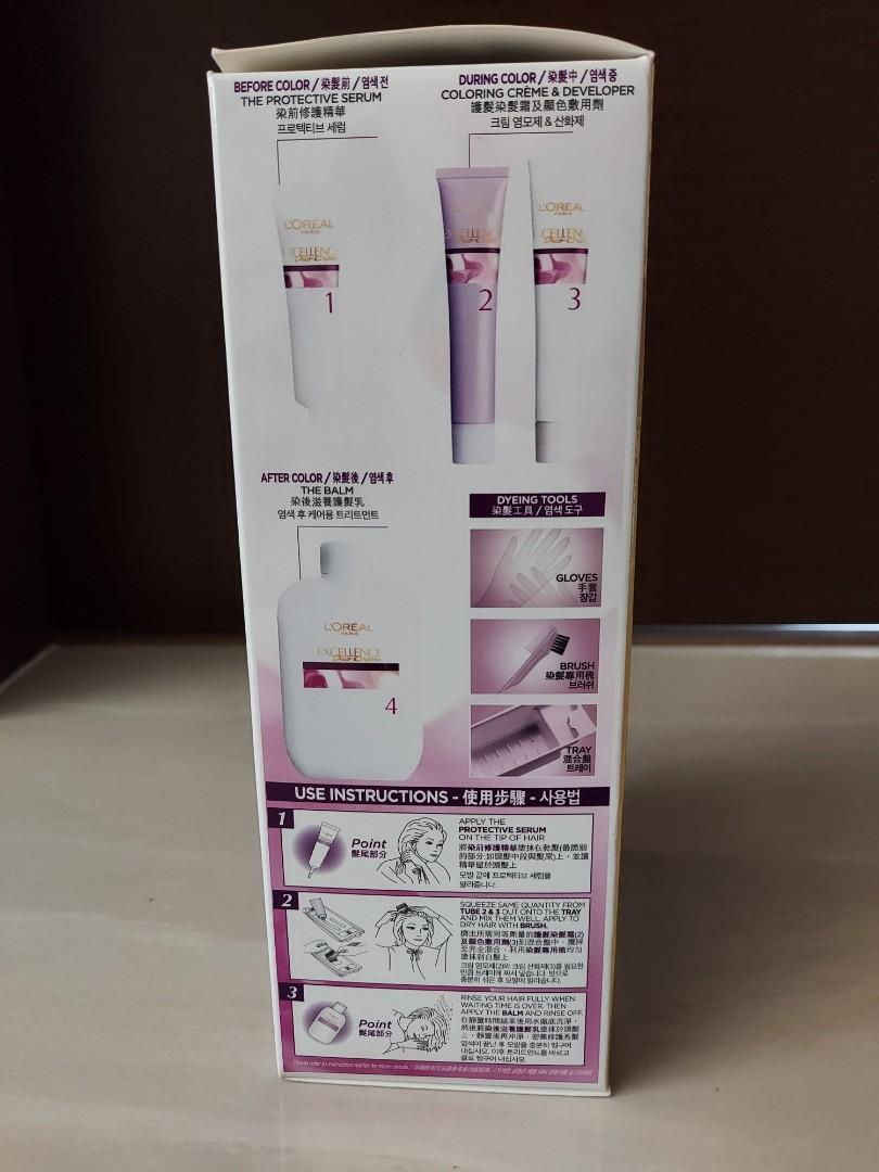 Loreal Paris Hair Dye: Excellence Duo Creme (Triple Care) - Dark Brown ...