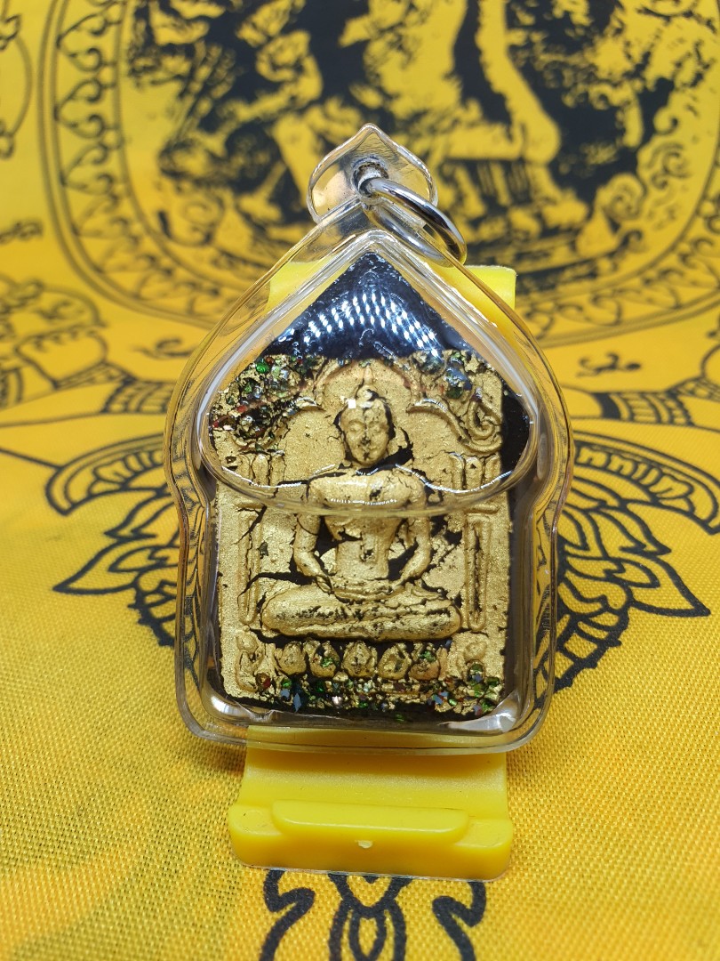 LP Thar, Khun Paen Lang Pidta, with takruts, blessing strings, jervon in Metta Oil, BE 2557 ...