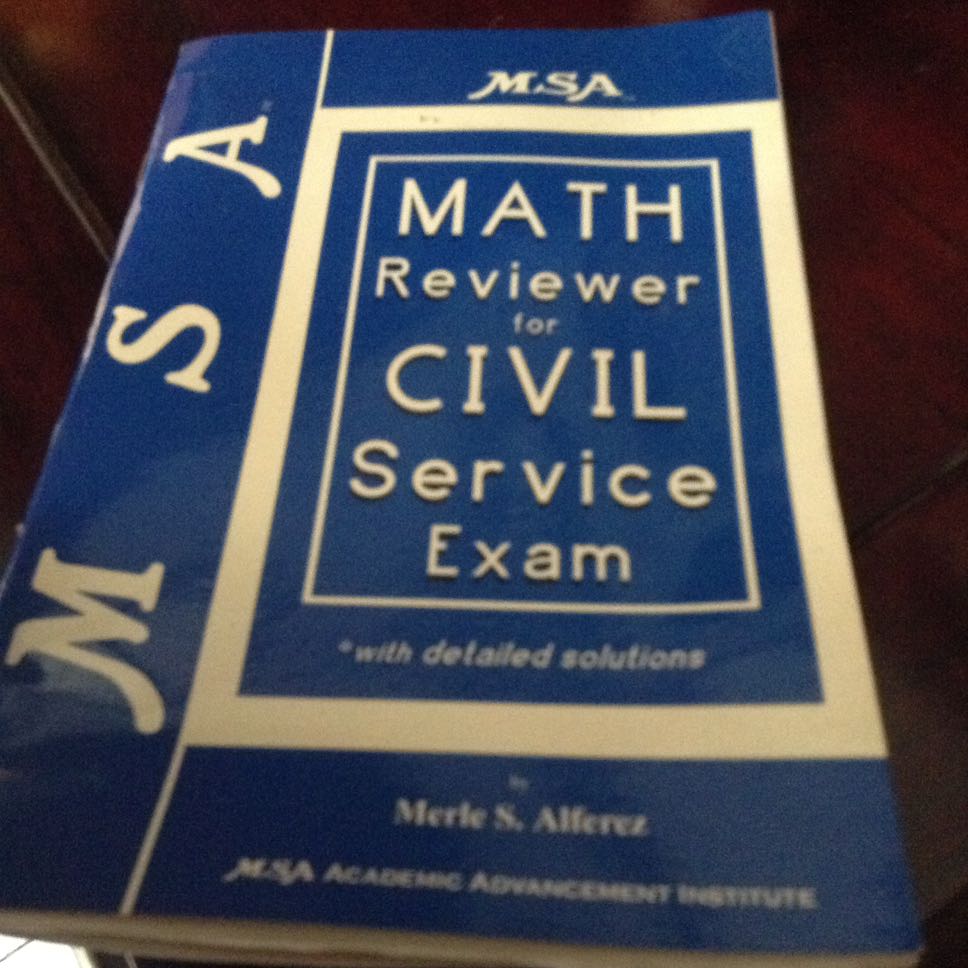 Math Civil Service Reviewer, Hobbies & Toys, Books & Magazines ...
