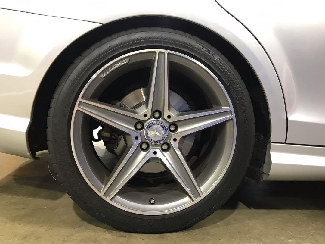 Original Mercedes Benz Staggered AMG Rims 18”, Car Accessories, Tyres ...