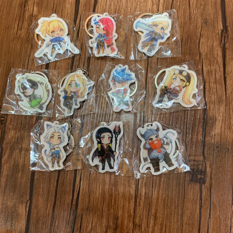Mobile Legends Inspired Chibi Cute Character Keychains Set, Hobbies ...